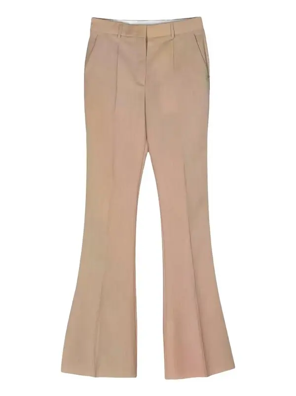 Sportmax High-waist Flared Trousers - Neutrals