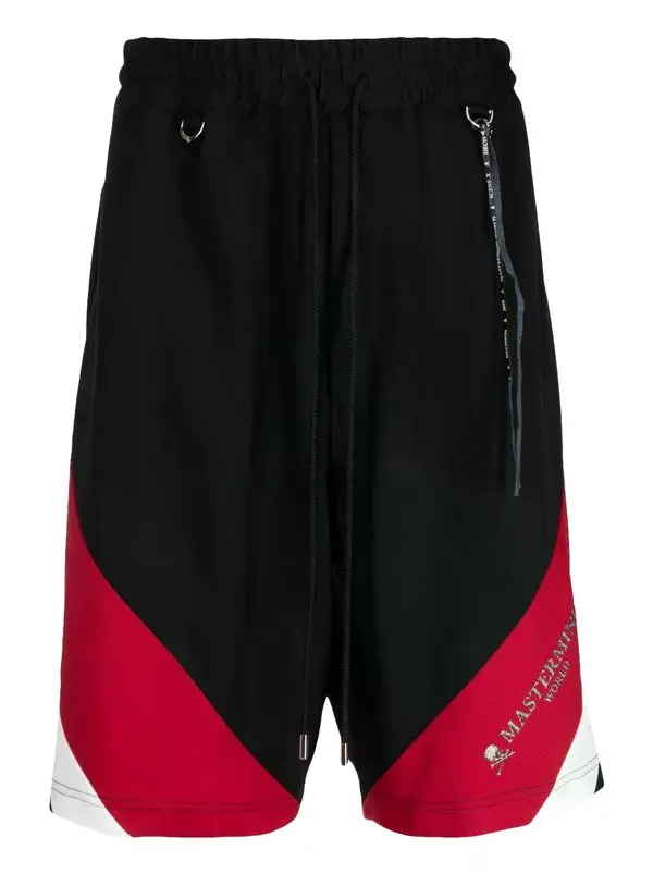MASTERMIND WORLD Colour-block Track Shorts - Black