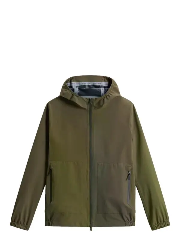 Woolrich Pacific Two Layers Hooded Jacket - Green