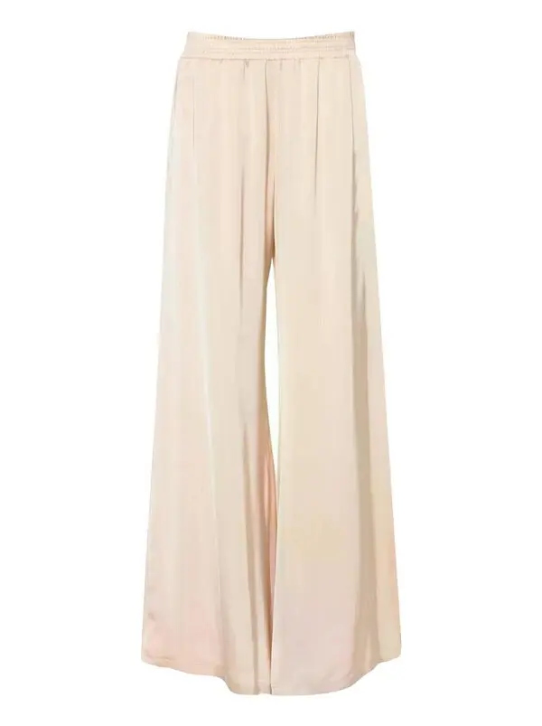 Fabiana Filippi Wide-leg Satin Trousers - Neutrals