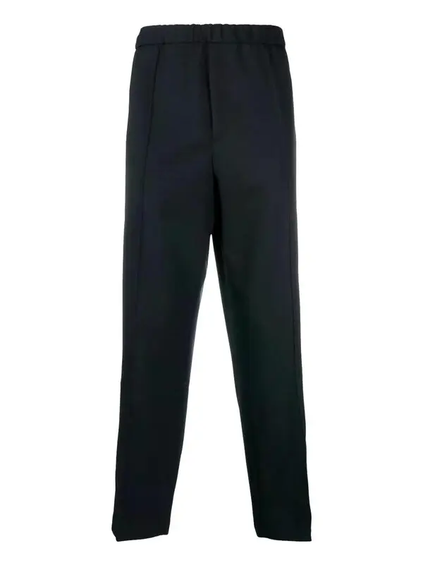 JIL SANDER Cropped Tailored Trousers - Blue