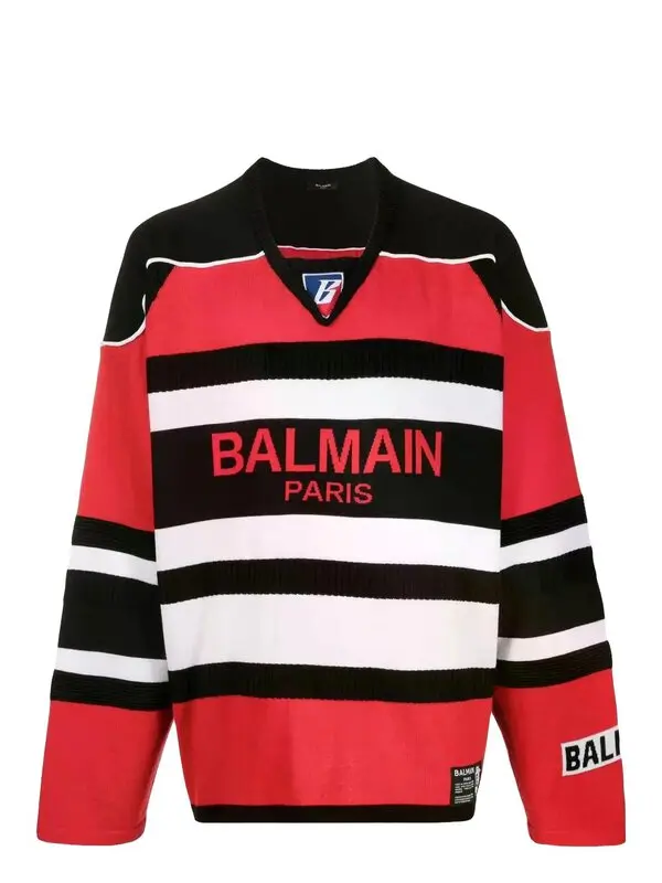 Balmain Logo-print Jumper - Black