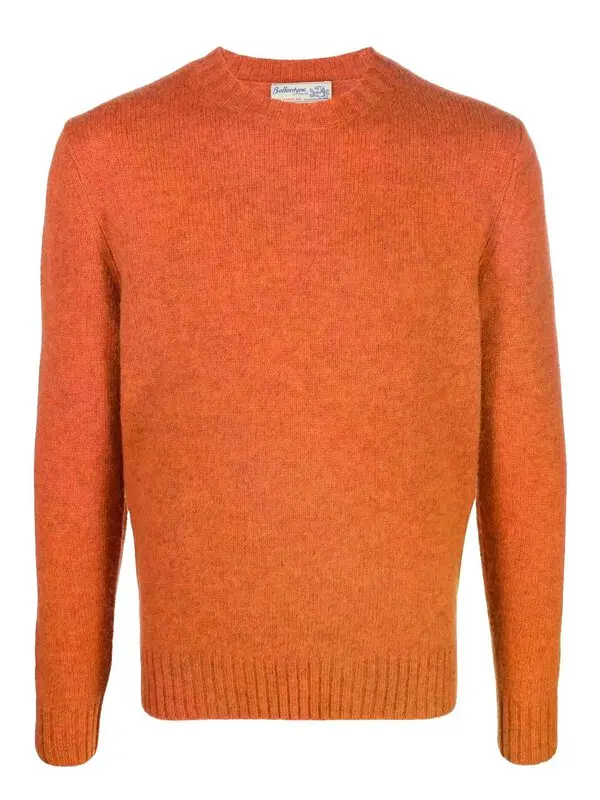BALLANTYNE Ribbed Knit Jumper - Orange