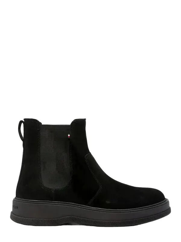Tommy Hilfiger Everyday Suede Ankle Boots - Black