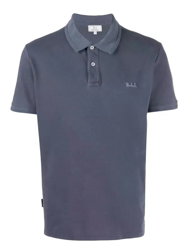 Woolrich Embroidered-logo Polo Shirt - Blue