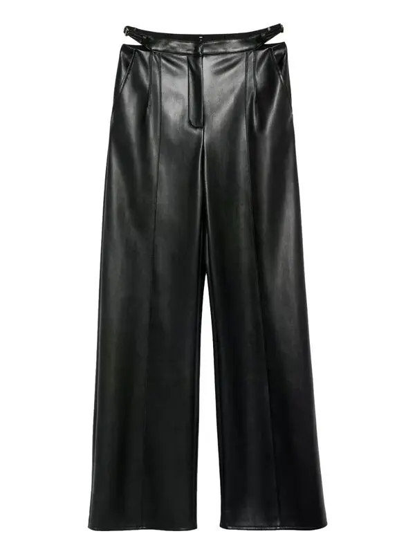 Patrizia Pepe Straight-leg Trousers - Black