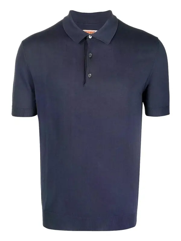 BARACUTA Short-sleeved Polo Shirt - Blue