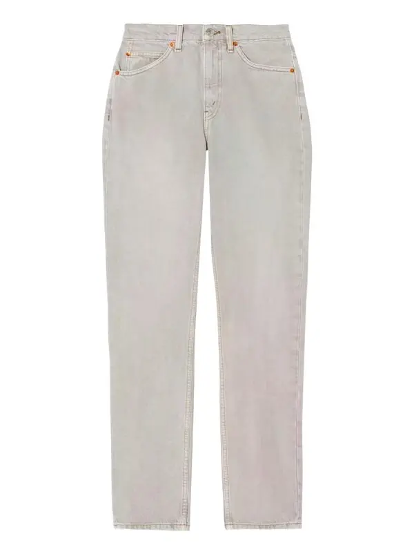 RE/DONE 70s Stove Pipe High-rise Slim-cut Jeans - Grey