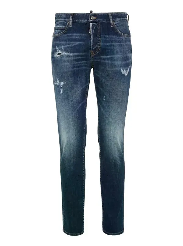 Dsquared2 Distressed Skinny Jeans - Blue