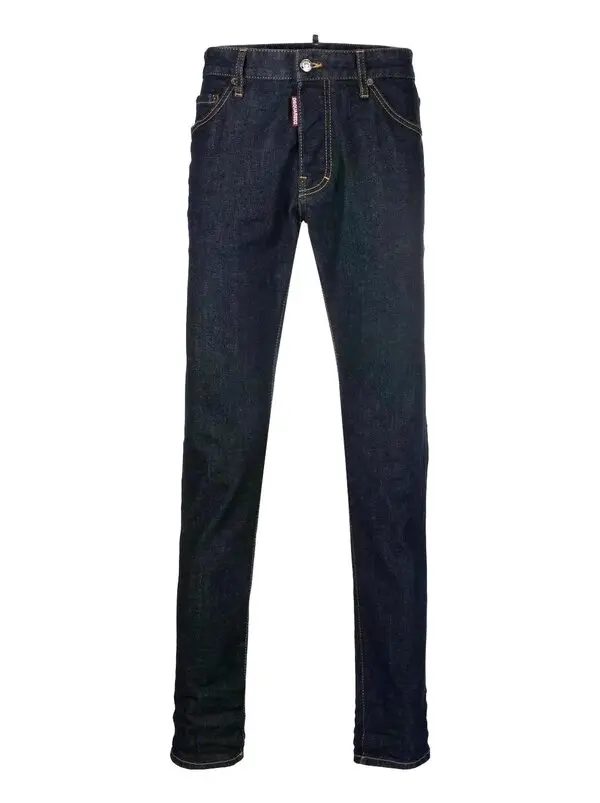 Dsquared2 Icon-logo Straight-leg Jeans - Blue