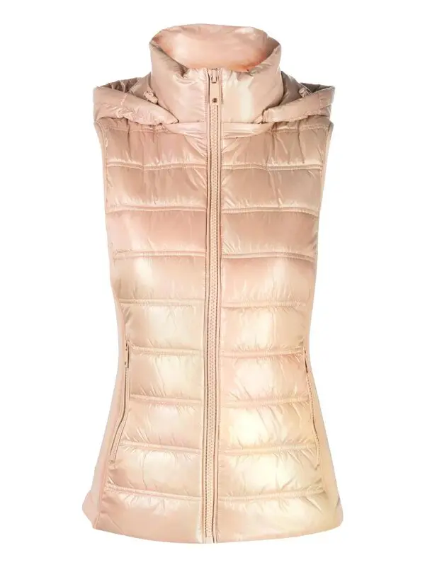 Calvin Klein Zip-up Padded Satin Gilet - Pink
