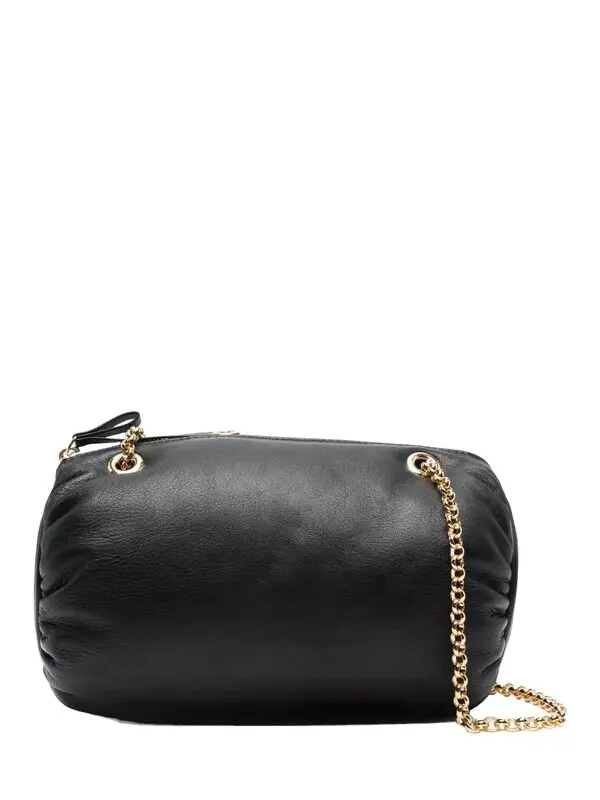 MARINE SERRE Pillow Leather Shoulder Bag - Black