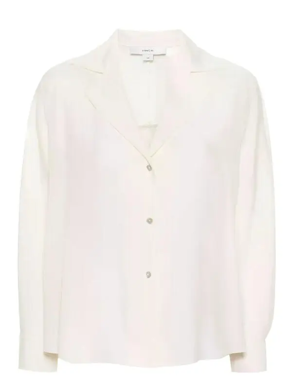 Vince Semi-sheer Silk Shirt - Neutrals