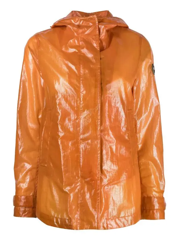 COLMAR High-shine Logo-patch Jacket - Orange