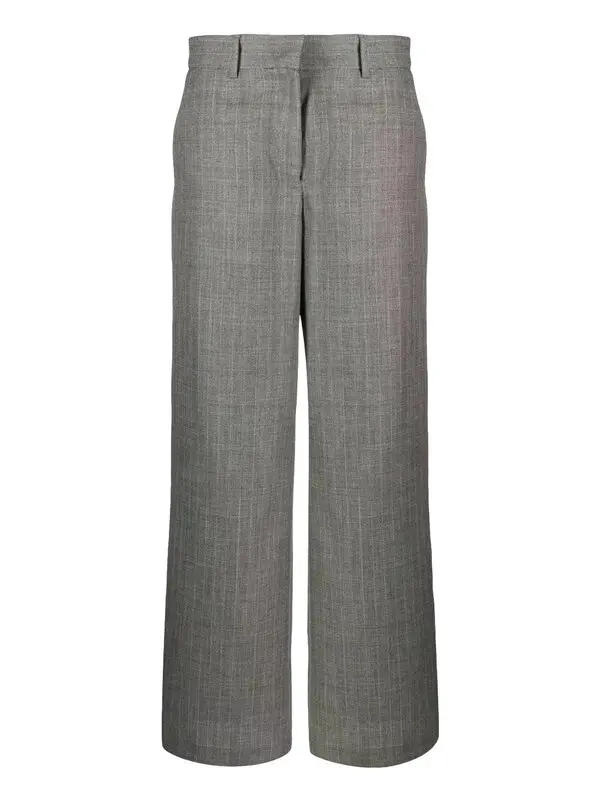 MSGM Tailored Wool Trousers - Grey