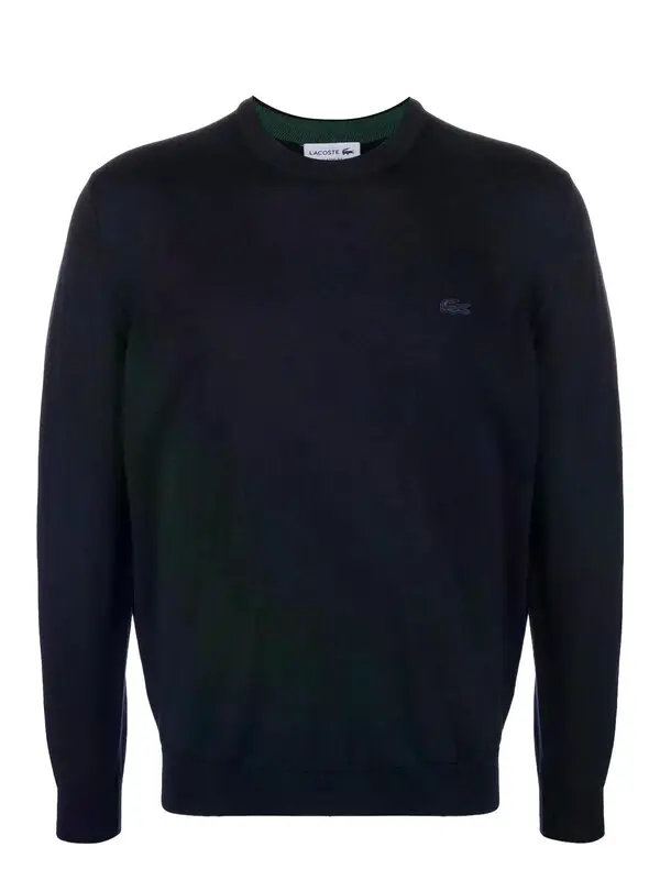 Lacoste Logo Embroidered Jumper - Blue