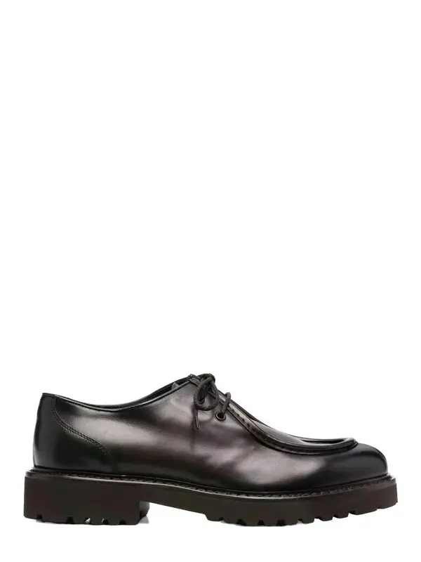 DOUCAL'S Leather Boat Shoes - Brown