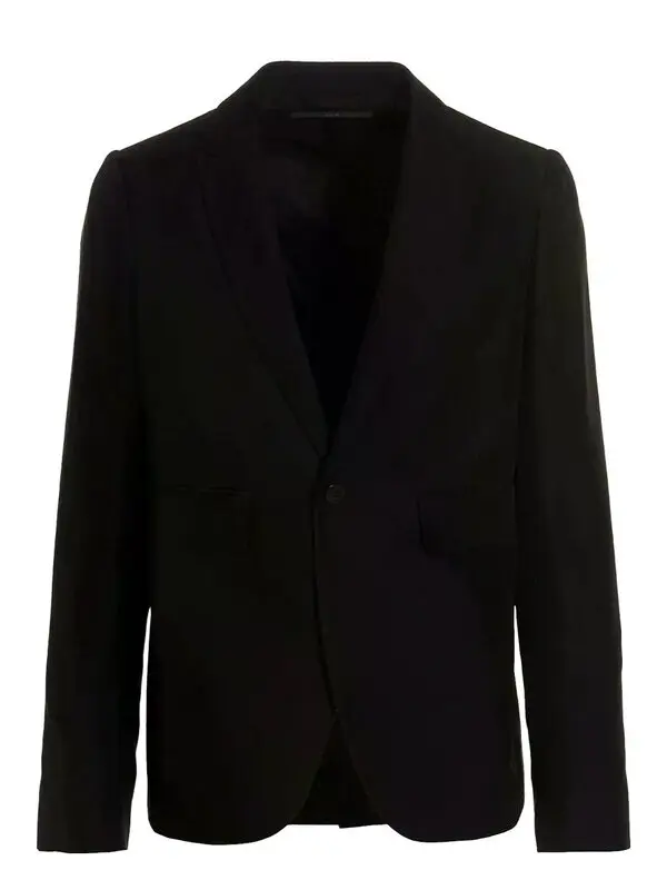 SAPIO Peak Lapels Blazer - Black