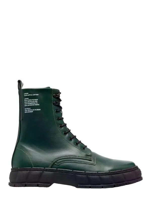 VIRON Logo-print Ankle Boots - Green