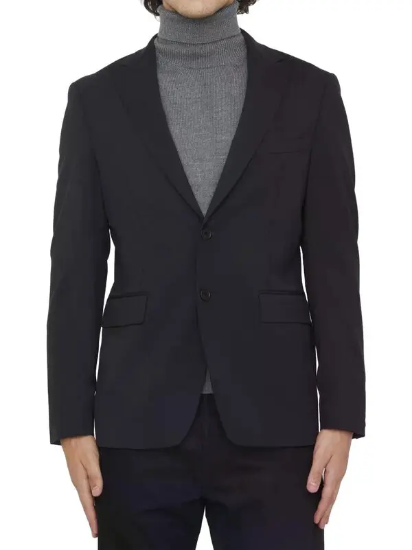 TONELLO Single-breasted Blazer - Black