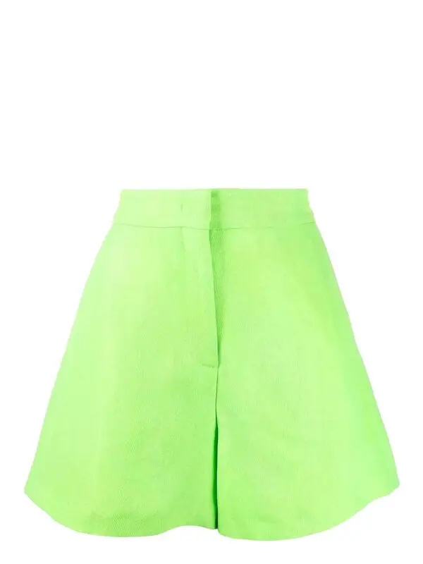 MSGM High-waist A-line Shorts - Green