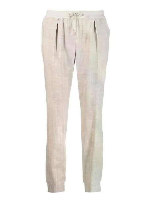 Lorena Antoniazzi Virgin Wool-blend Track Pants - Neutrals