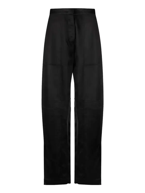 JIL SANDER High-waist Straight-leg Trousers - Black