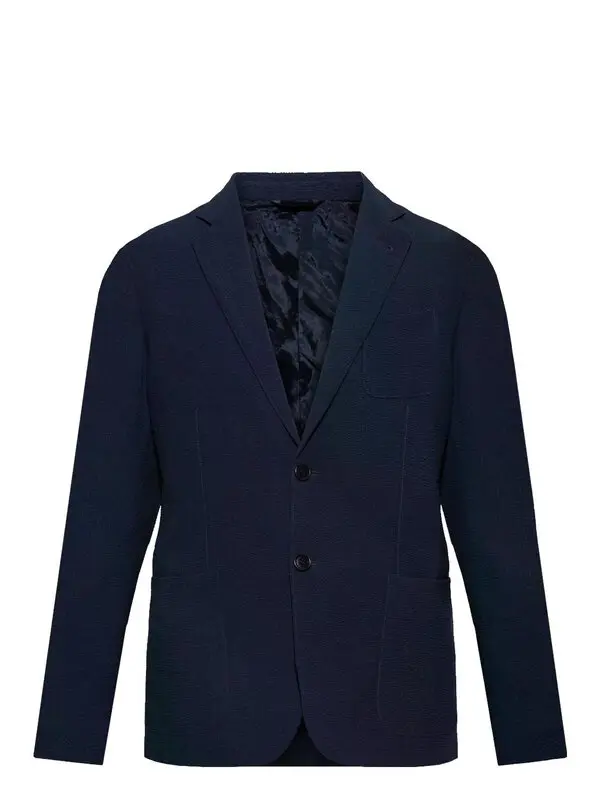 Giorgio Armani Knitted Blazer - Blue