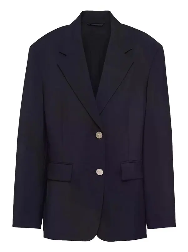 Prada Single-breasted Wool Blazer - Blue