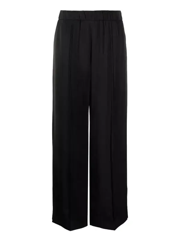 JIL SANDER Pressed-crease Palazzo Pants - Black