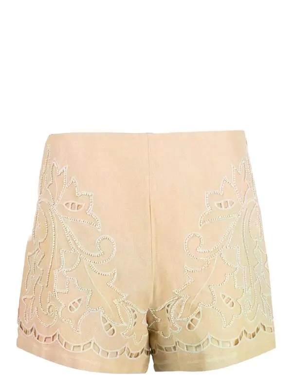 TWINSET Broderie-anglaise Mini Shorts - Neutrals