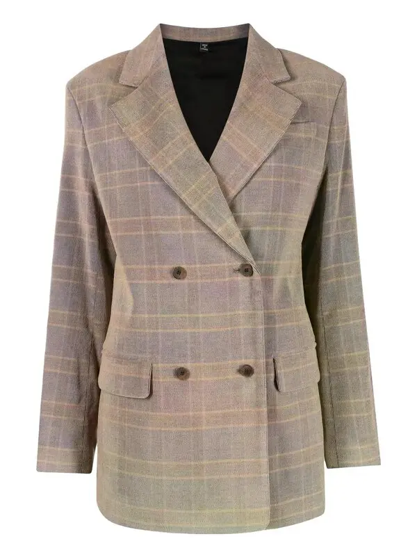 Alexander McQueen Check Print Blazer - Neutrals