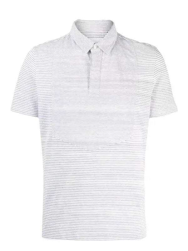 PRIVATE STOCK LABS The Morlot Stripe Polo Shirt - Grey