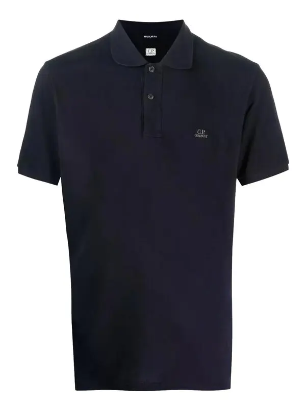 C.P. COMPANY Cotton Polo Shirt - Blue