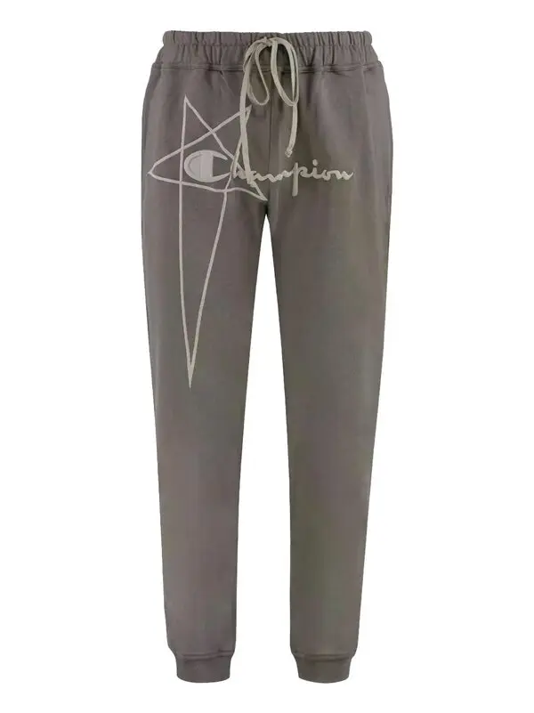 Rick Owens X Champion Cotton Track Pants - Grey