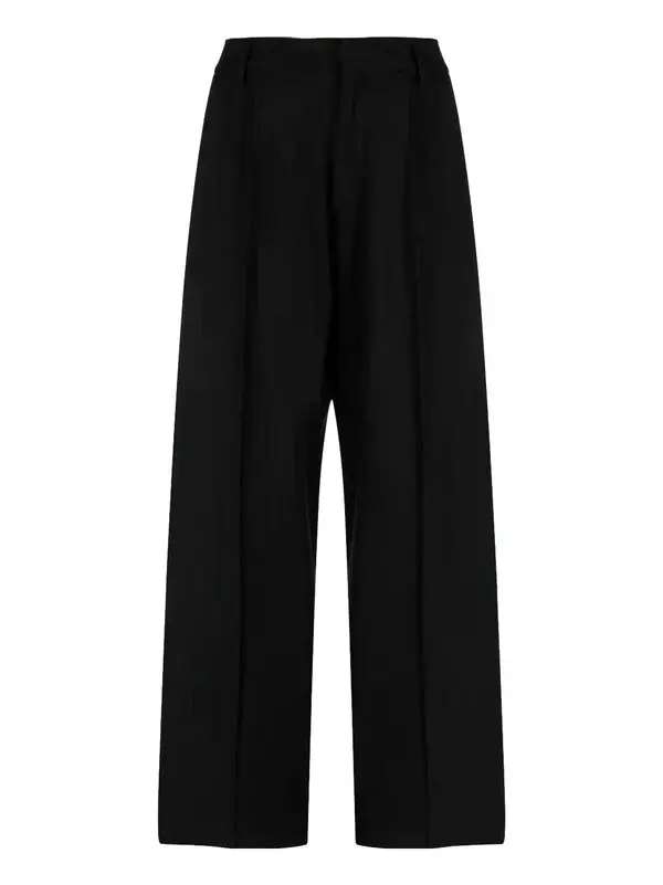 Giuseppe Di Morabito Pleated Wool Trousers - Black