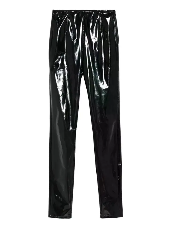 Patrizia Pepe Vinyl Leggings - Black