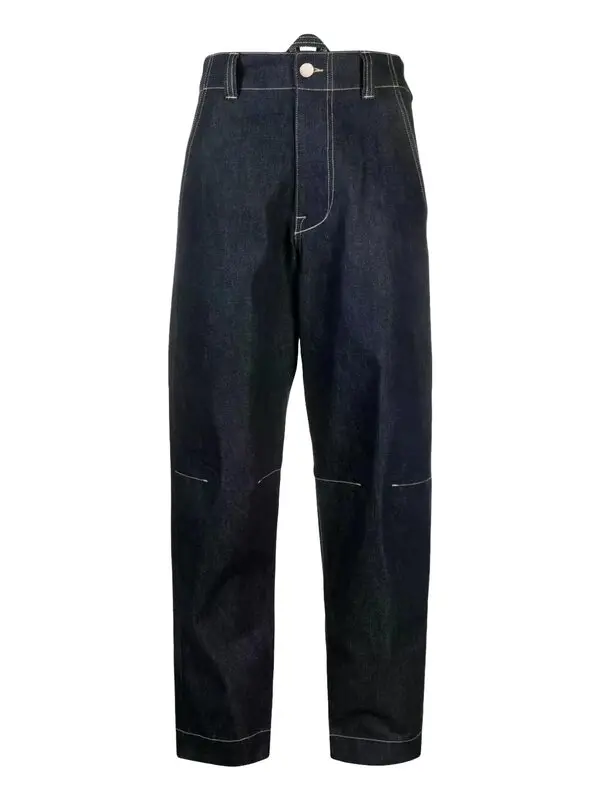 TOOGOOD Engineer High-rise Tapered Jeans - Blue