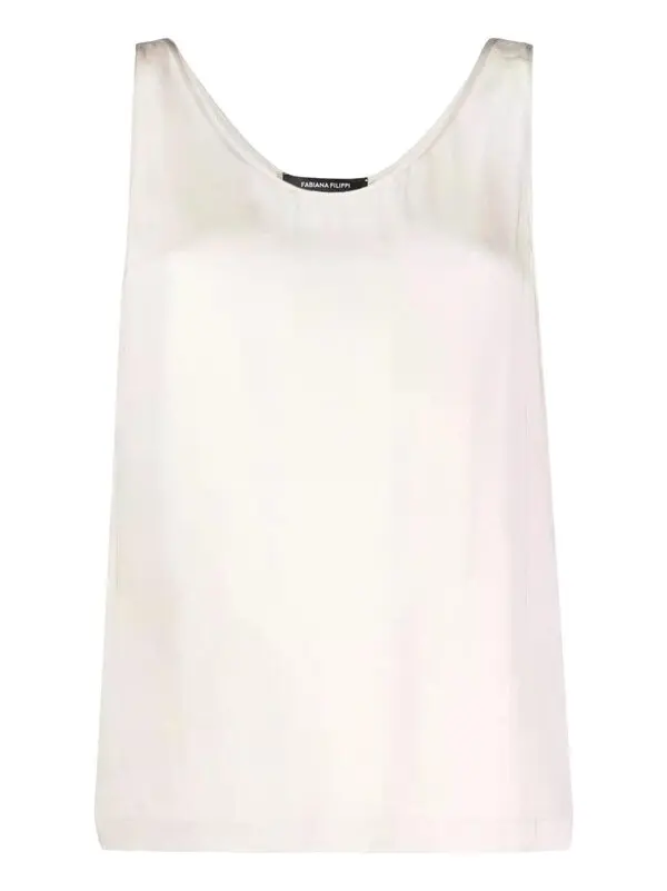 Fabiana Filippi Scoop-neck Tank Top - Neutrals