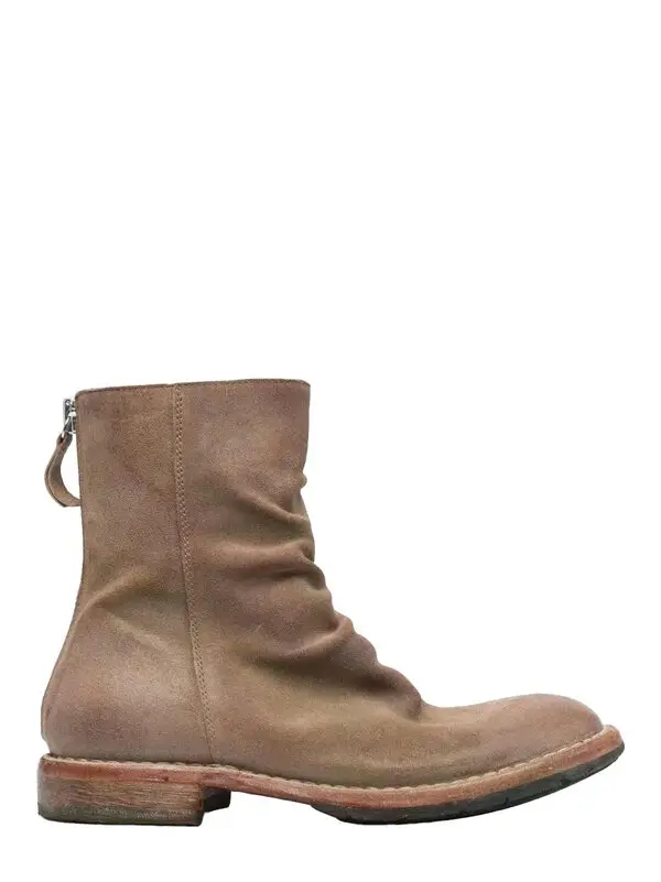Moma Tronchetto Suede Ankle Boots - Brown