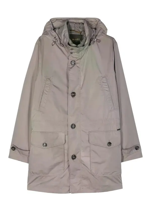 MOORER Torino-wk Hooded Parka - Grey