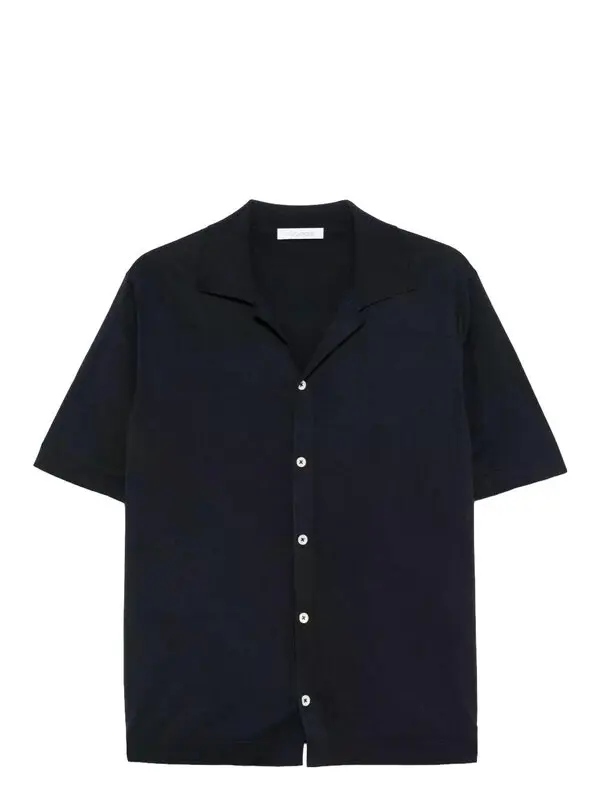 CRUCIANI Fine-knit Shirt - Blue