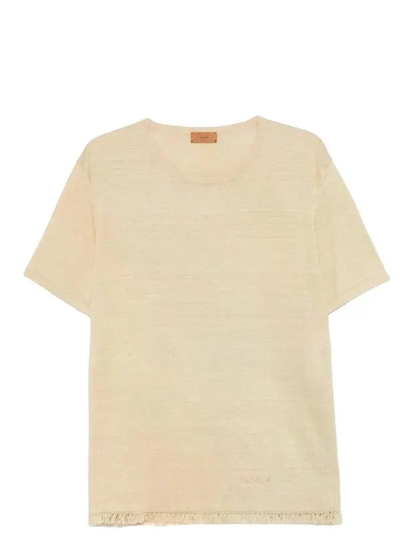 Alanui Linen T-shirt - Neutrals