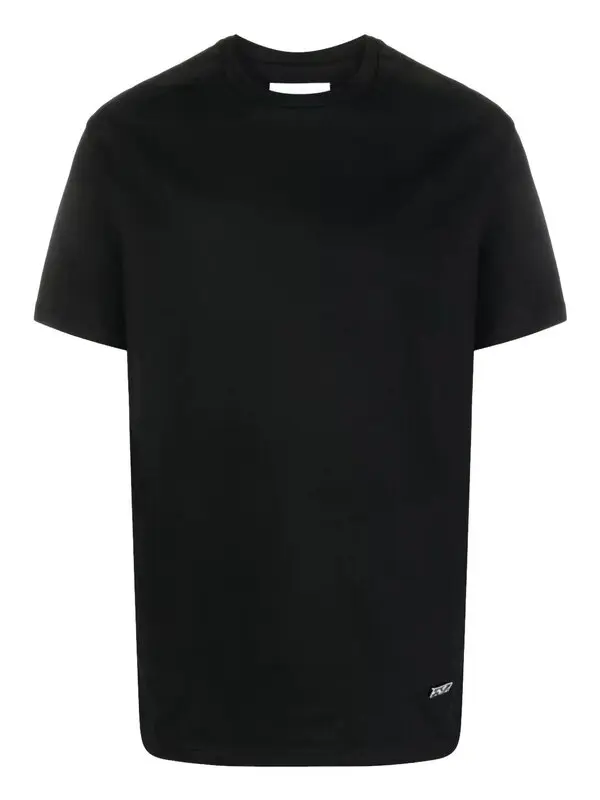 JIL SANDER Logo-plaque Jersey-knit T-shirt - Black