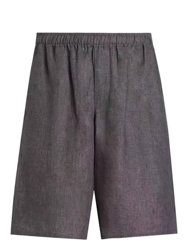 Dolce & Gabbana Linen Bermuda Shorts - Grey