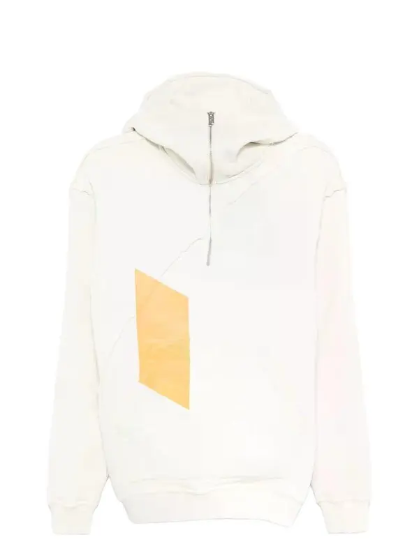 A-COLD-WALL* Aspect Cotton Jersey Hoodie - Neutrals