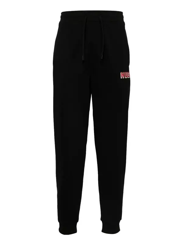Hugo Logo-print Cotton Track Pants - Black