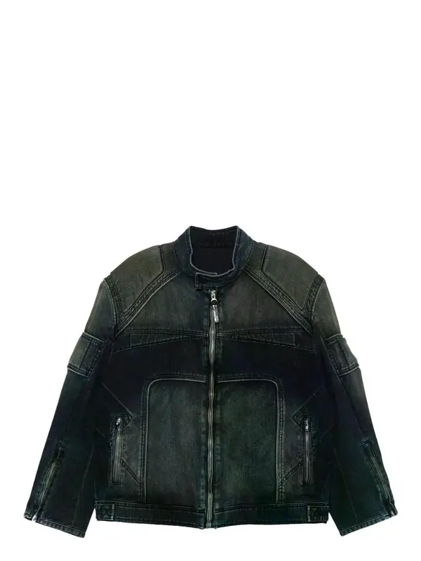 JUUN.J Denim Bomber Jacket - Blue