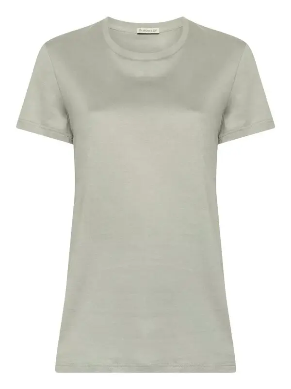 Moncler Logo-patch Cotton T-shirt - Green