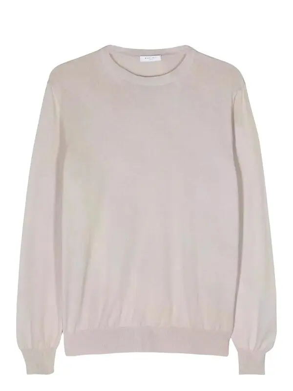 Boglioli Crew-neck Cotton Jumper - Grey
